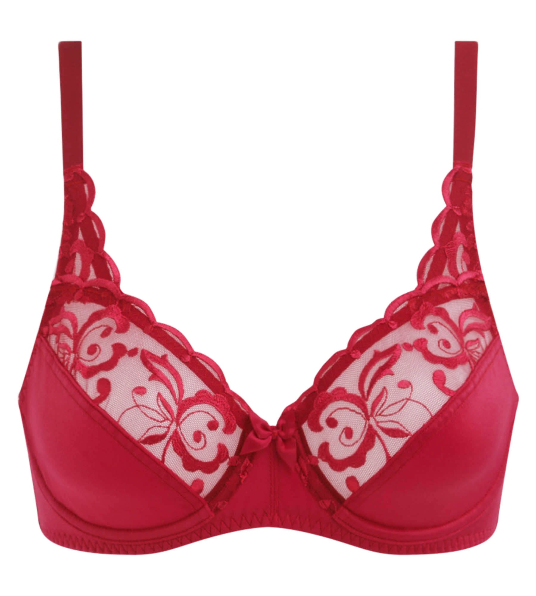 Underwired bra in fuschia Essential Elegance Embroidery | Playtex®